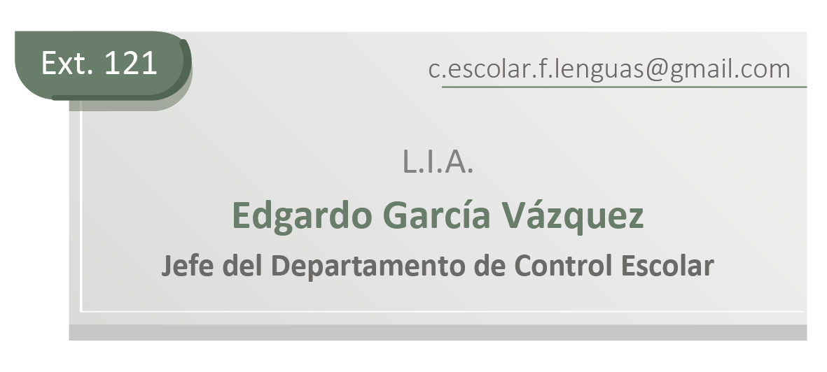 Facultad de Lenguas - Control Escolar